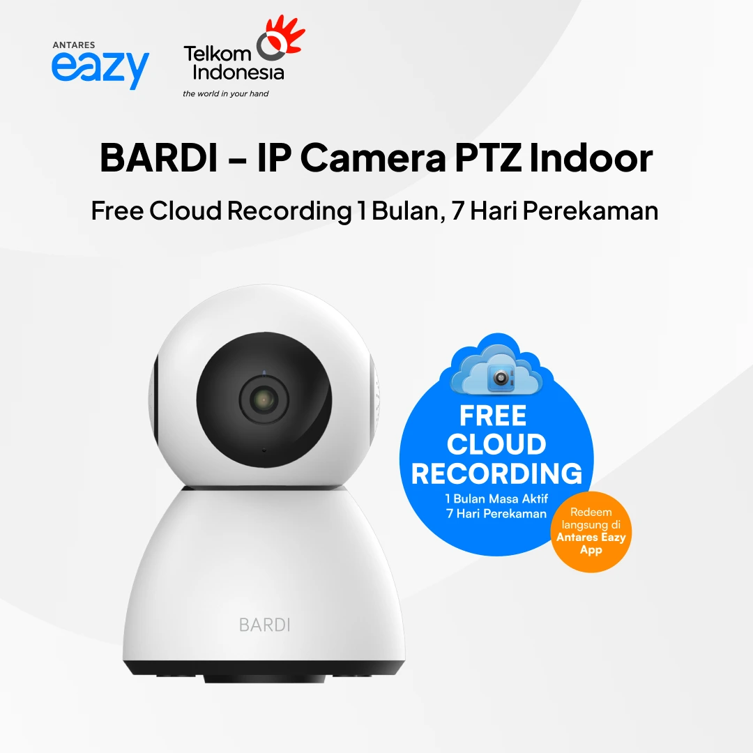 BARDI Smart IP Camera PTZ Indoor Harga Terbaik 2024 - bardi | Antares Eazy